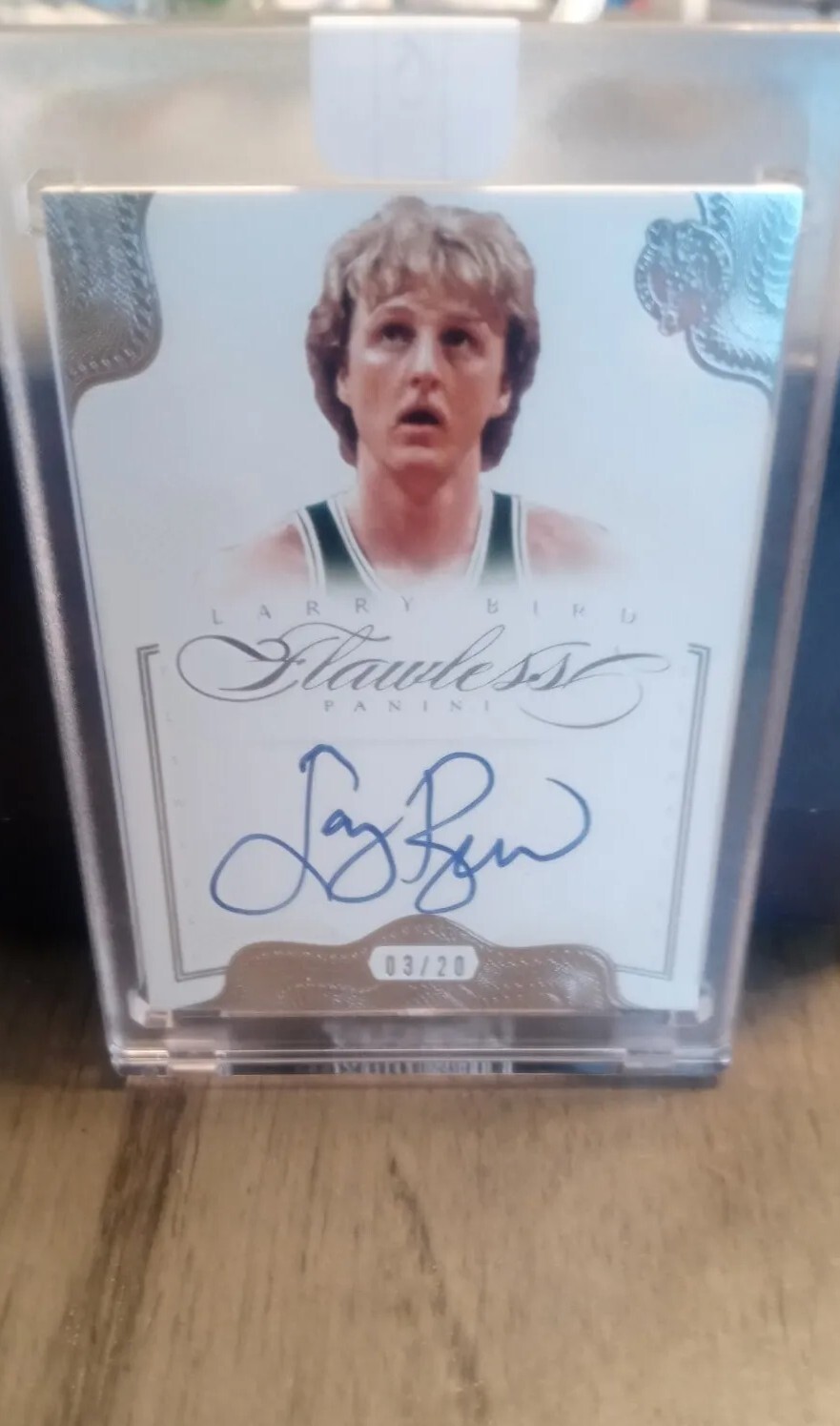 LARRY BIRD AUTO /20 2012-13 PANINI FLAWLESS SIGNATURES sealed AUto SP ...