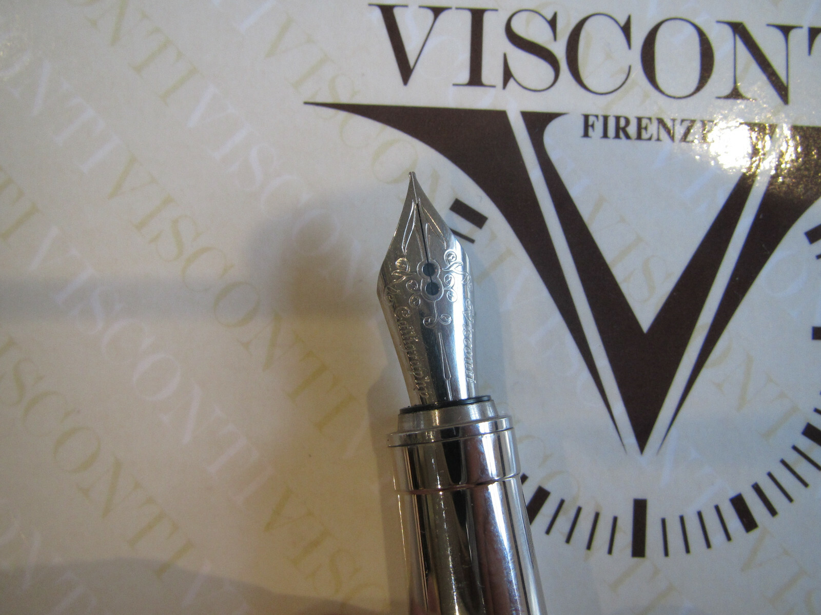 Visconti Pentagon blue fountain pen Extra-Fine Calligraphy steel nib ...