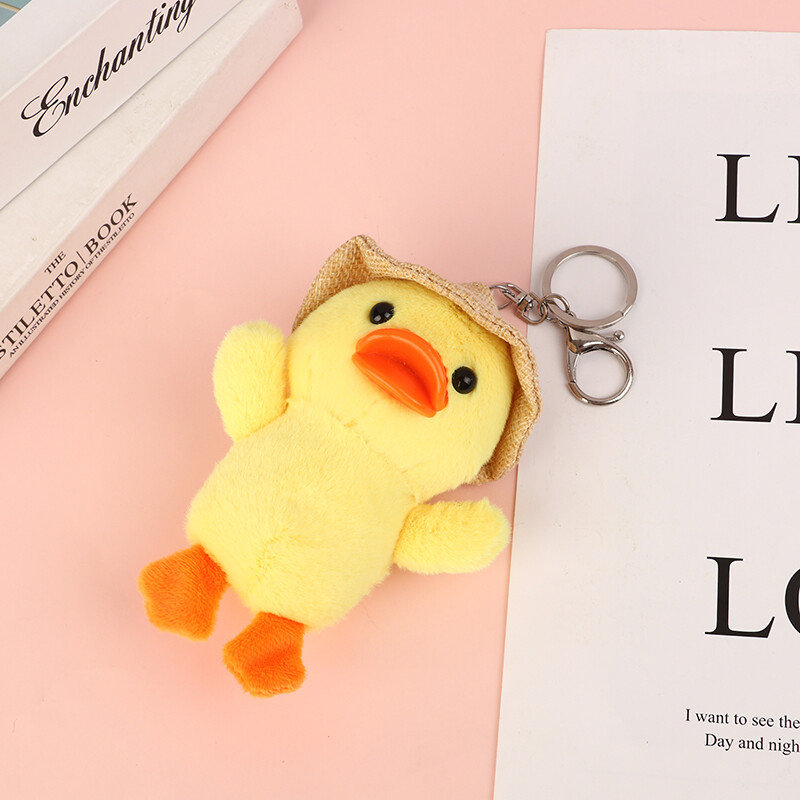 1Pc 13cm Super Cute Little Stuffed Duck Toy Mini Kawaii Duck Keychain ...