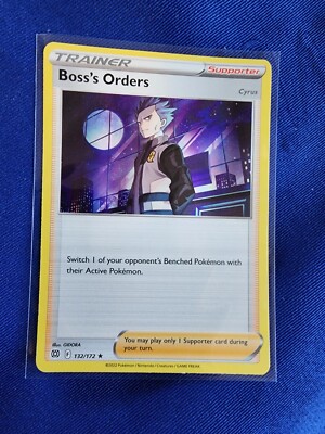 Boss's Orders 132/172 Holographic Rare Brilliant Stars Pokemon TCG Near ...