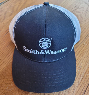 S&W Smith & Wesson Snapback Mesh Trucker Hat Baseball Cap Adjustable ...