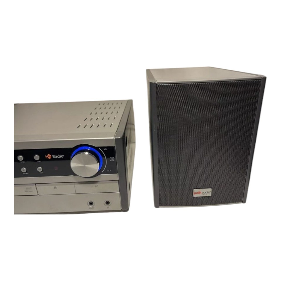 POLK AUDIO HDX3 STEREO DIGITAL AM/FM RECEIVER CD with Speakers Works ...