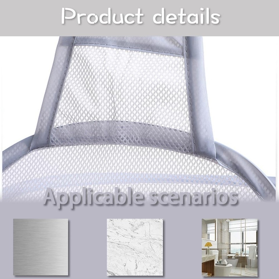 2 PCS Collapsible Laundry Basket Hanging Hamper with Handle Mesh ...