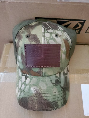 Condor Kryptek Mandrake Mesh Tactical Cap / Hat w USA leather flag patch | eBay