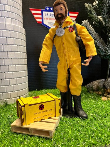Gi Joe / Adventure Team Themed Custom Wood Crate: Large/Yellow -Vr1 | eBay