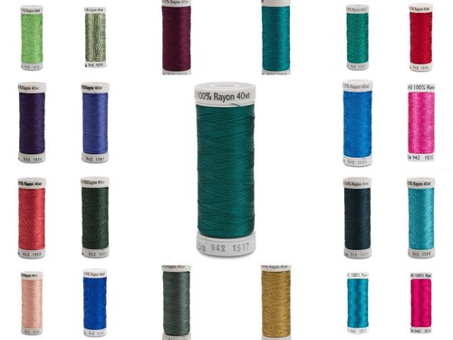 GUTERMANN SULKY 100% RAYON 40 WT EMBROIDERY SEWING THREAD NO'S 1500 ...