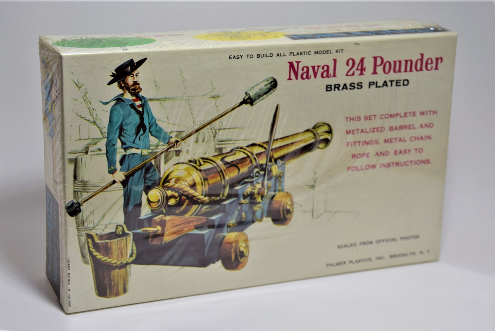 Palmer Plastics 7027 1/24 Scale Naval 24 Pounder Cannon Plastic Model ...