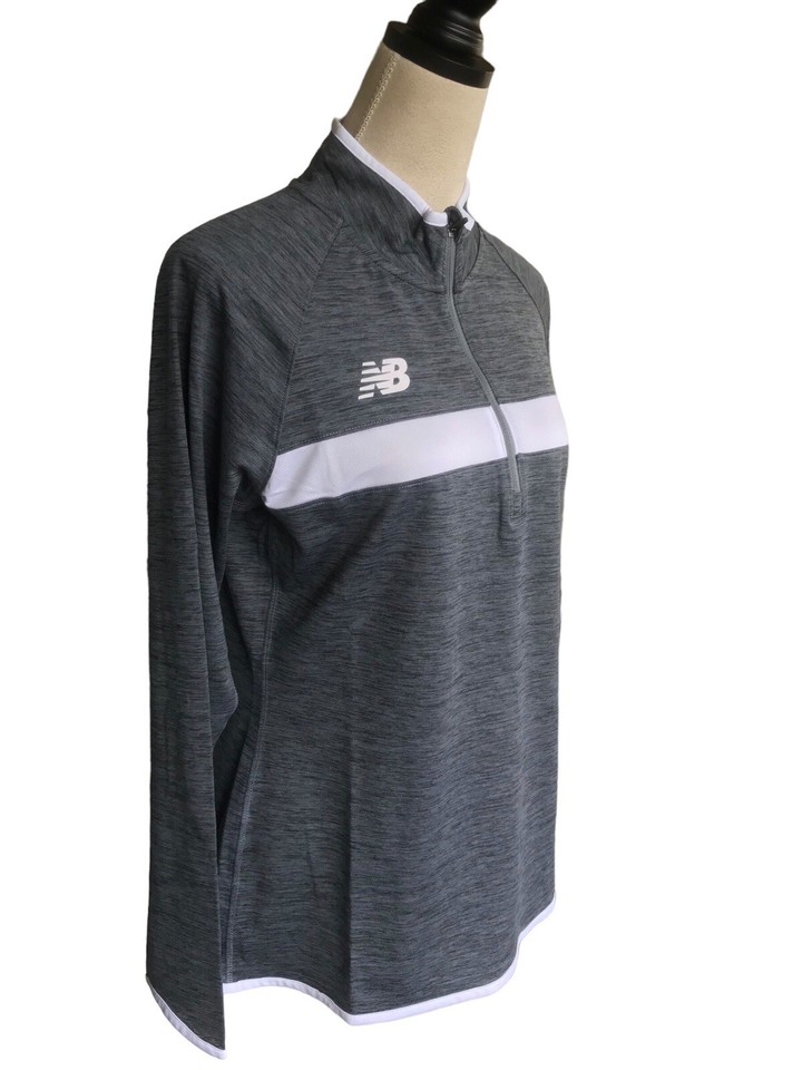 New Balance Women's Athletic Gray Long Sleeve Pullover Top Running ...