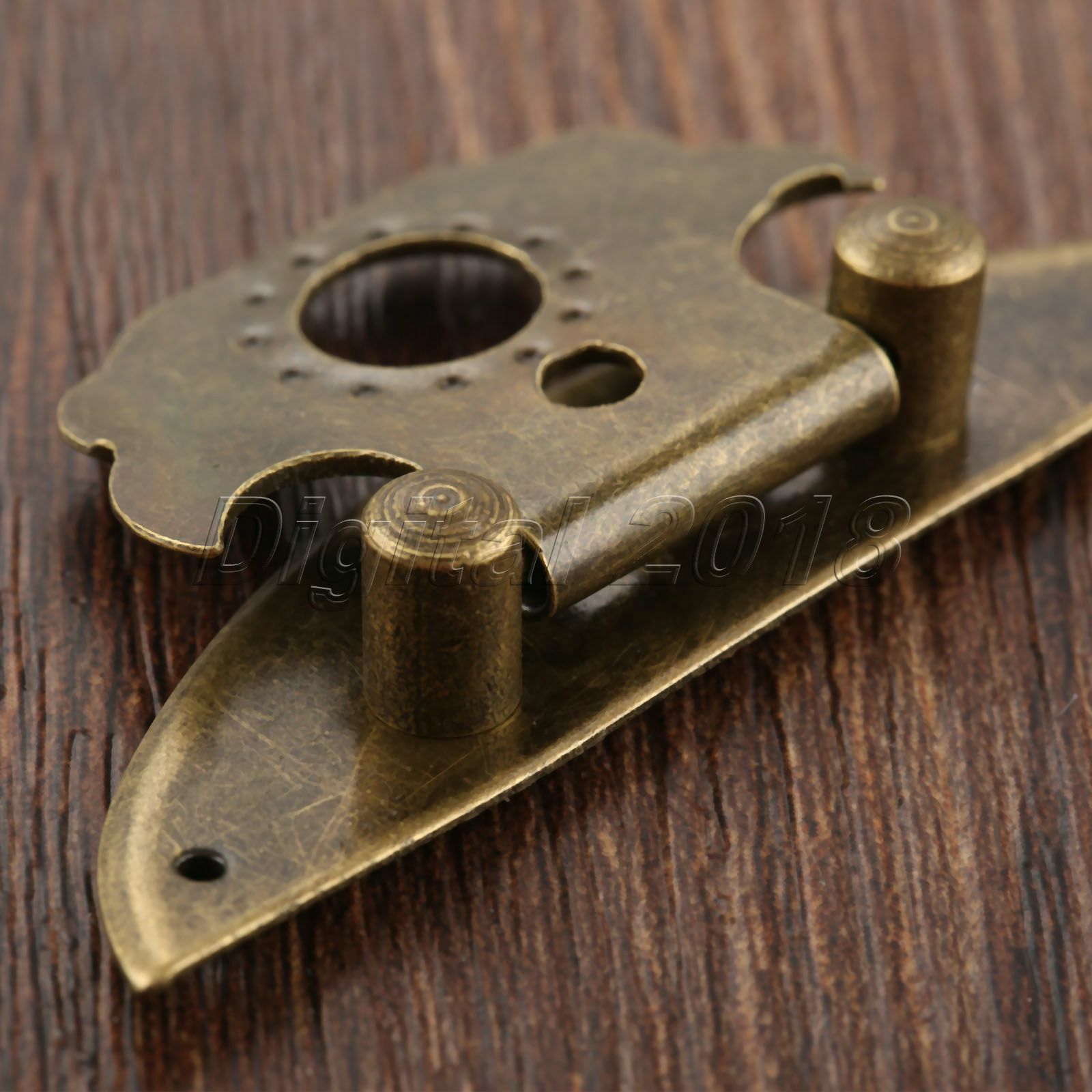 Antique Bronze Jewelry Box Clasp Closure Wood Case Chest Hasp Latch ...