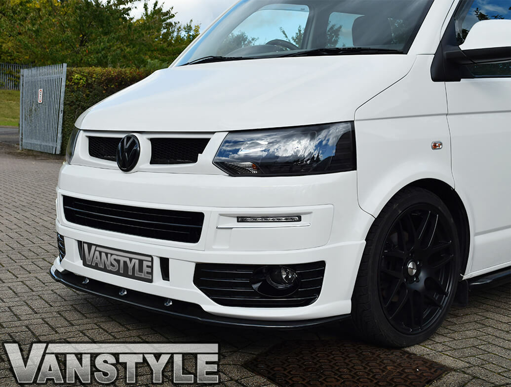 FITS VW TRANSPORTER T5/T5.1 SPORTLINE FRONT BUMPER SPLITTER SPOILER ...