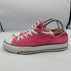 Converse Chuck Taylor All Star Womens 8 Raspberry Low Top Canvas Shoes ...