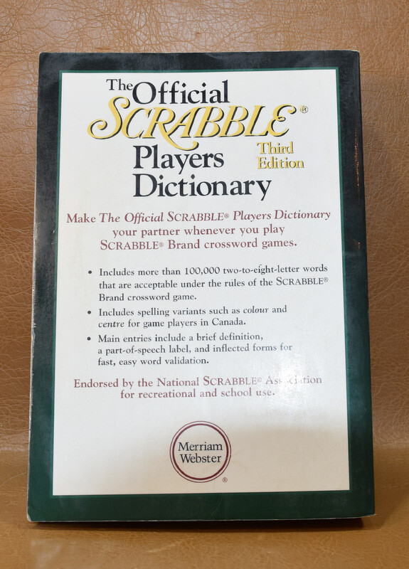 The Official Scrabble Players Dictionary 3rd Edition | 1995 | Vintage ...