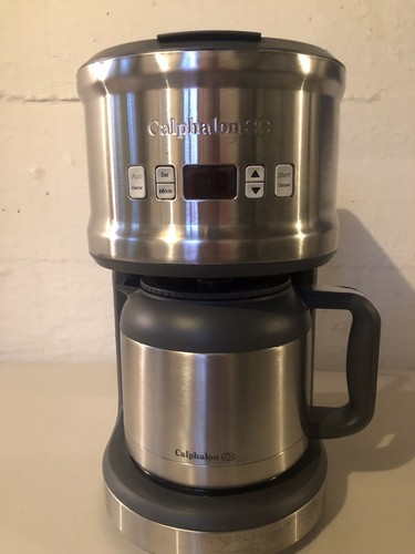 Calphalon 10-Cup Coffee Maker HE101CMT Silver Tested And Working | eBay