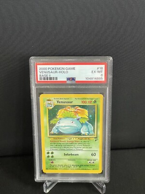 2000 Pokemon Base Set 2 Venusaur Holo 18/130 PSA 6 EX-MT | eBay
