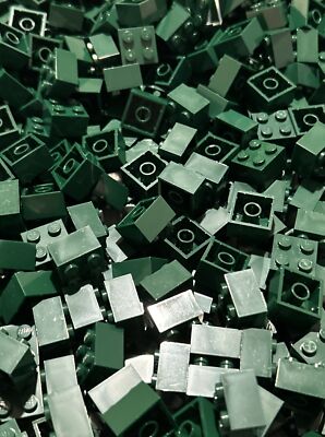 LEGO Dark Green 2x2 Brick (3003) - 100 New Pieces - Building Bricks | eBay