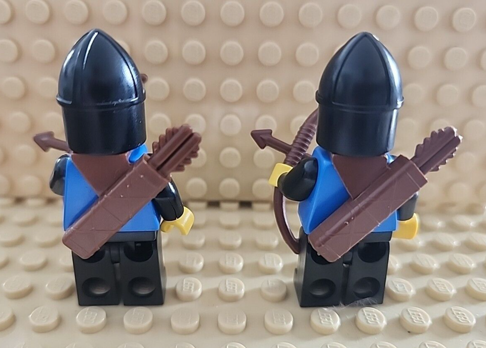 LEGO VINTAGE LOT OF 2 BLACK FALCON KNIGHT MINIFIGURE CASTLE SOLDIERS ...