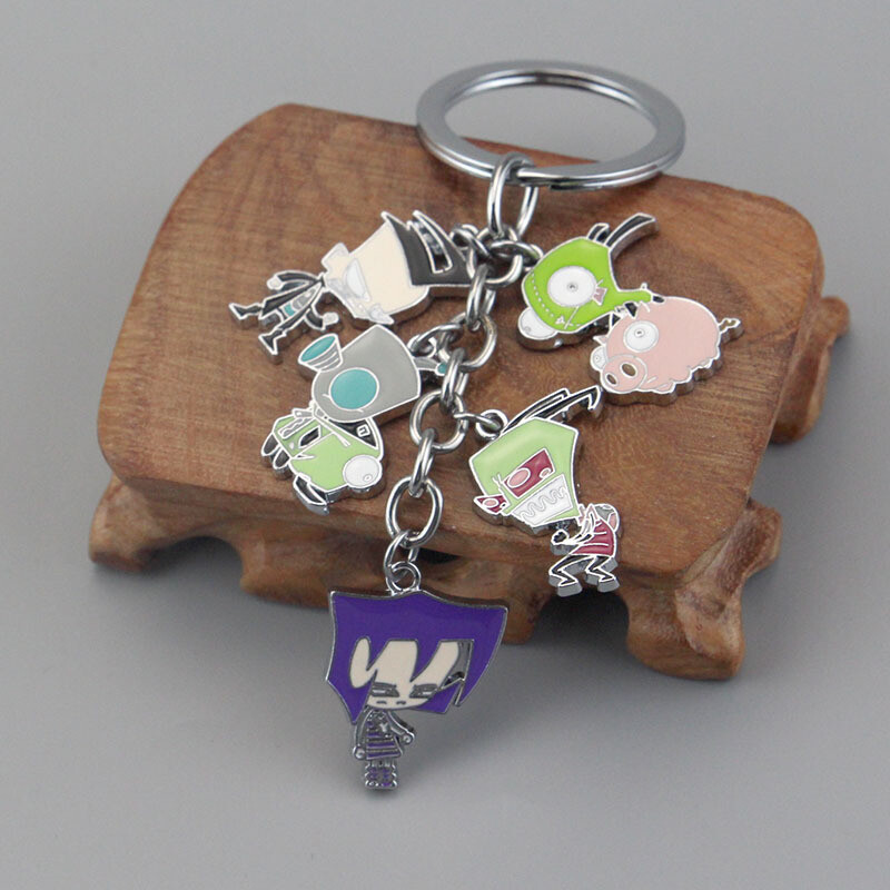 Invader Zim Alien Robot Dog Suit Gir Keychain Keyring Key Holder ...