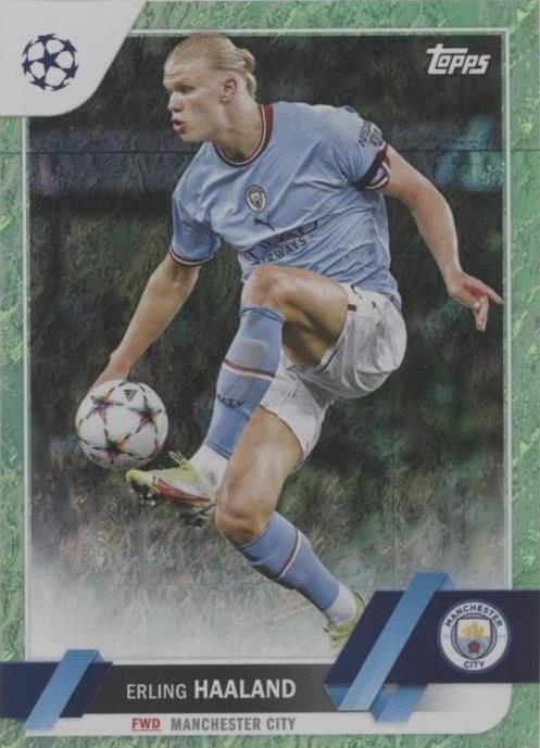 2022-23 Topps Jade Edition UEFA Club Competitions - Erling Haaland #99 ...