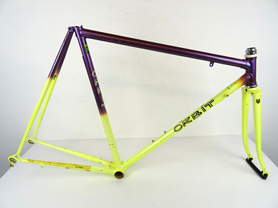 Orbit Vintage 80s Road Time-Trial Bike Frame Set 60x58cm Reynolds 531 C ...
