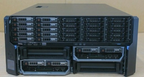 Dell PowerEdge VRTX Rack Chassis 4.5TB Storage + 2x M630 E5-2637v3 64GB ...
