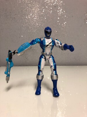 Bandai Power Rangers Operation Overdrive Blue Ranger Action Figure Gun ...