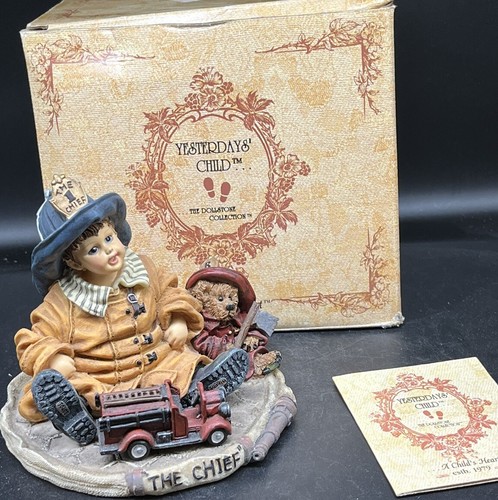 Boyds Bear Yesterdays Child Dollstone Austin Allen The Fire Chief ...