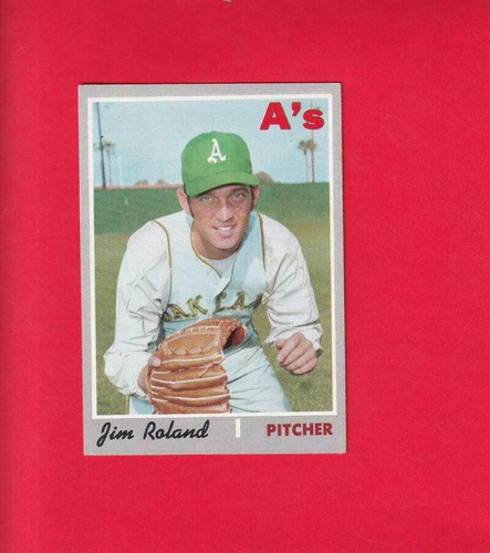 1970 Topps #719 Jim Roland EX+ Excellent+ High# Oakland Athletics Lot ...