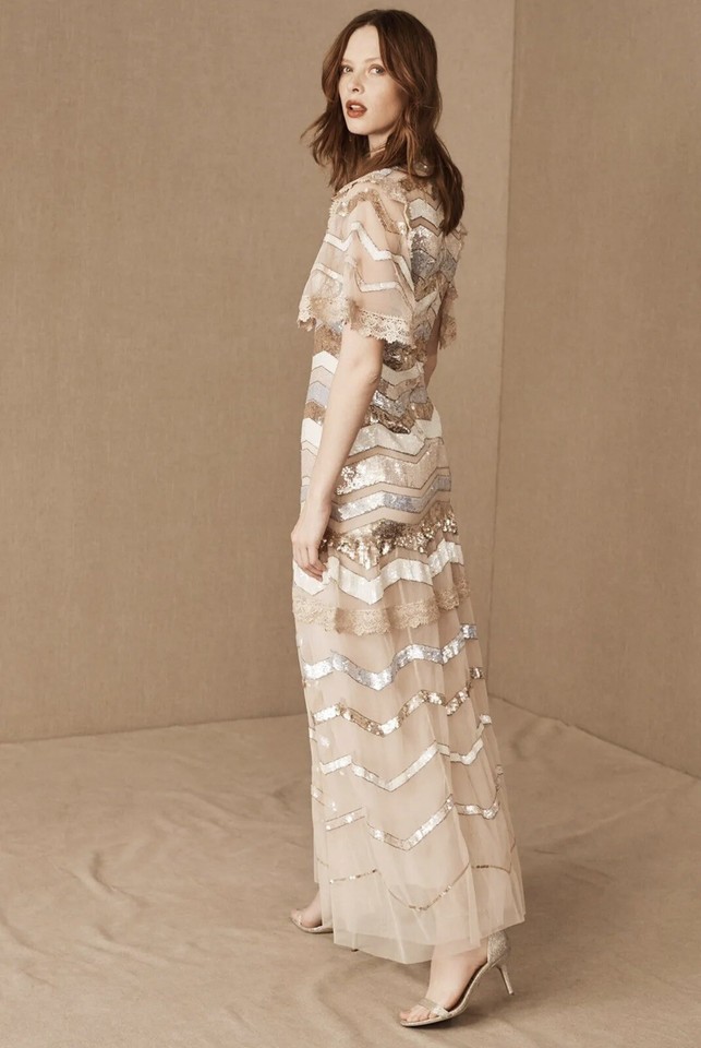 New Anthropologie BHLDN x Needle & Thread Alaska Sequin Maxi Dress $729 ...