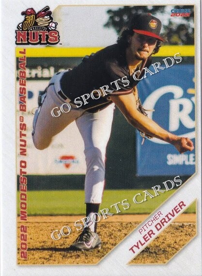 2022 Modesto Nuts Tyler Driver RC Rookie Seattle Mariners | eBay
