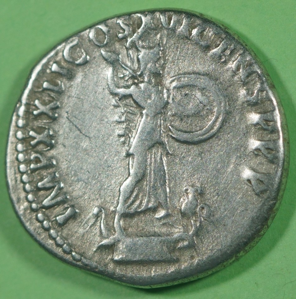 Roman Imperial Silver ar Denarius Coin Domitian MINERVA on PROW @0289 ...