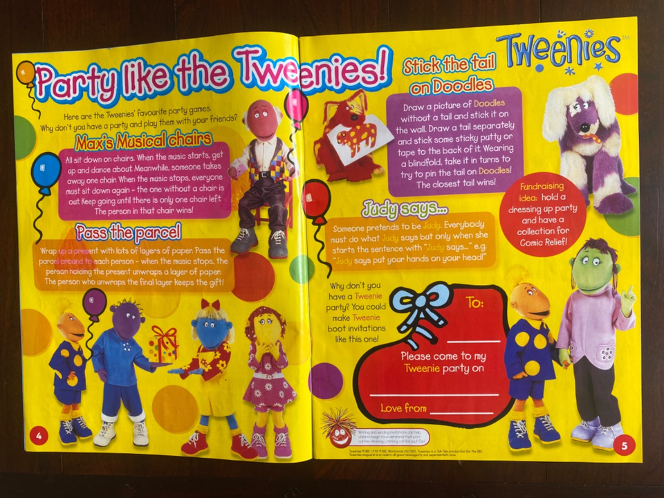 Toybox Magazine Play Pack Issue 58 Feb 2005 Balamory Tweenies Fimbles ...