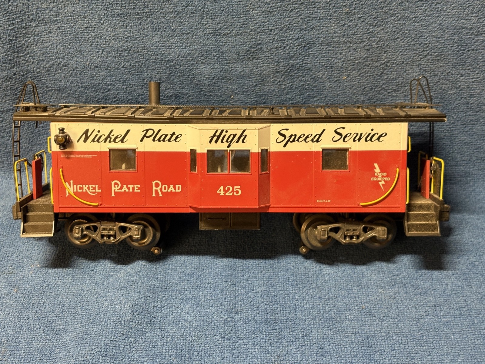 K-Line Electric Trains O Scale Nickel Plate Road 425 Caboose High Speed ...