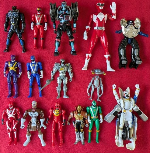 Power Rangers Action Figure Toy Bundle SPD Alpha 5 Overdrive Dino ...