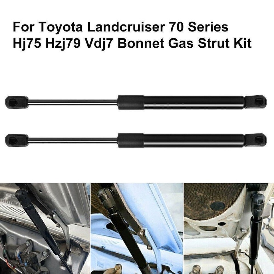 Bolt In Bonnet Gas Strut Kit For Toyota Landcruiser 70 series Hj75 ...