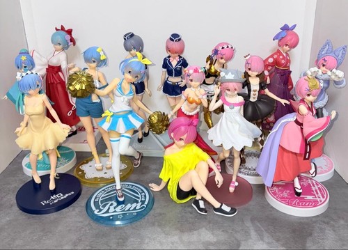 Re:Zero Starting Life Rem Ram Figure Set 15 Collectible Figures Bundle ...