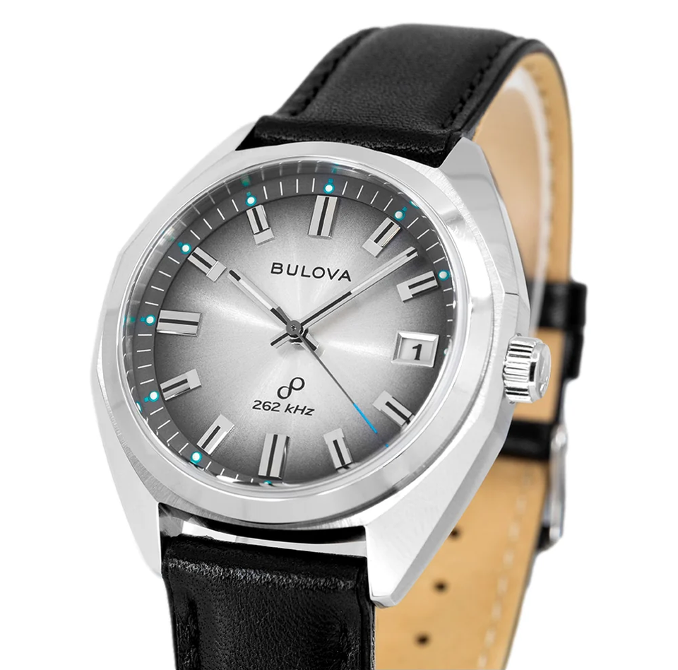 Bulova Classic Jet Star Precisionist 96B414 Sapphire Crystal Gray Dial ...