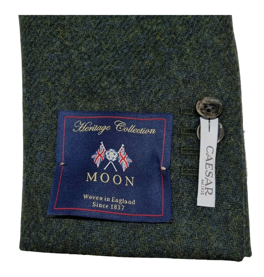 Caesar Men's Unlined Green Jacket Art. 670016 Size 48 Fabric 100% Shetland Wool | eBay