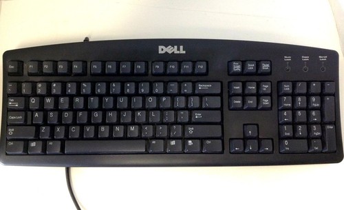 Dell Ps/2 US 104-key PC Windows Desktop Keyboard Black Wired Model ...