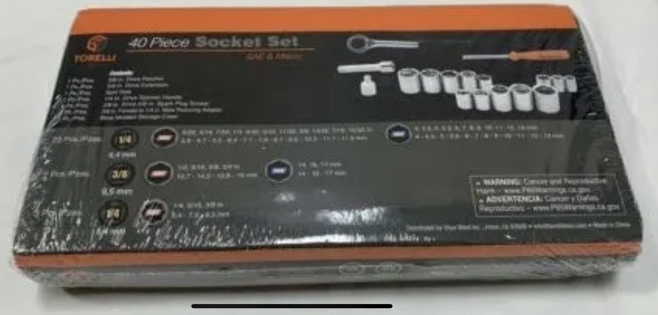 40 Piece Torelli Socket Set | eBay
