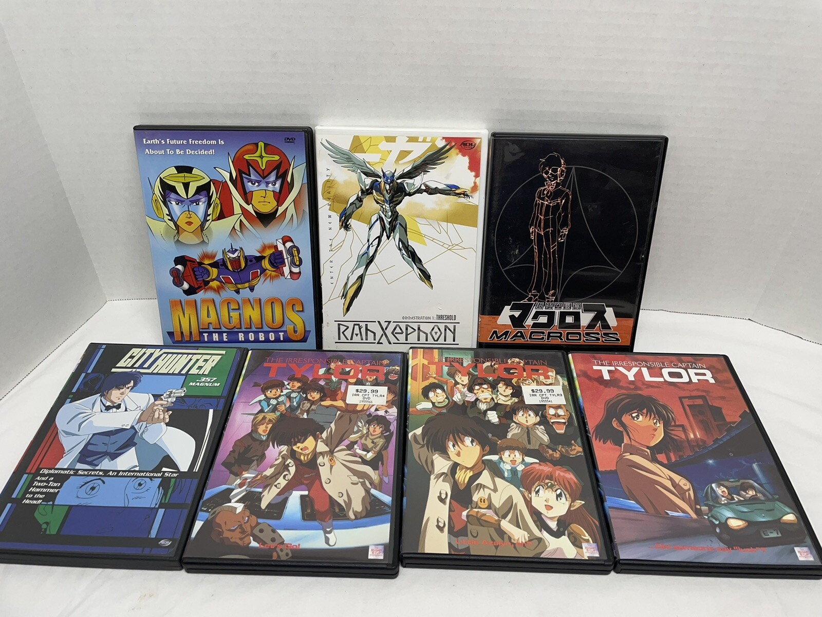 JAPANESE ANIME DVD LOT: Magnos, City Hunter, Rahxephon, Macross ...