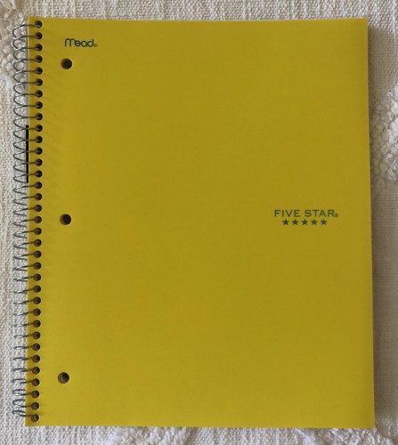 Five Star Spiral Notebook 1 Subject Graph Ruled Paper 100 Sheets ...