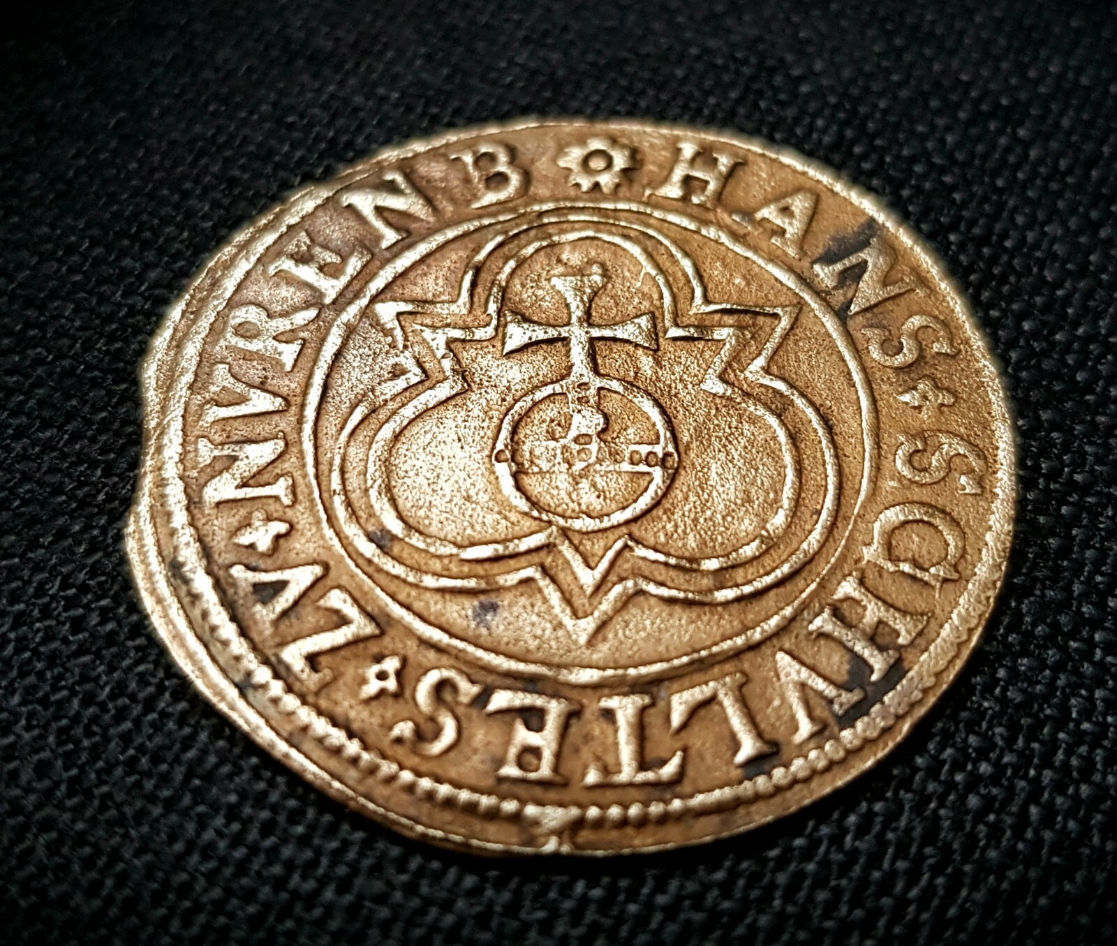 1550-1574 MEDIEVAL NUREMBURG GERMAN JETON TOKEN - HANS EXTREMELY FINE ...