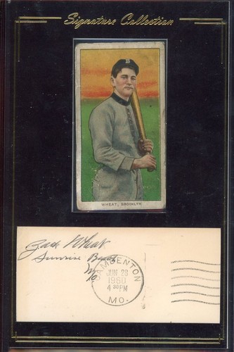 Zach Wheat Cut Auto w/ T206 Zach Wheat Polar Bear Card | eBay