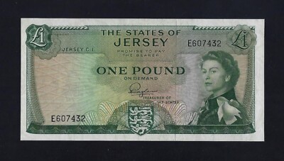 Jersey 1 Pound 1963 P-8 XF Great Britain ENGLAND UK | eBay