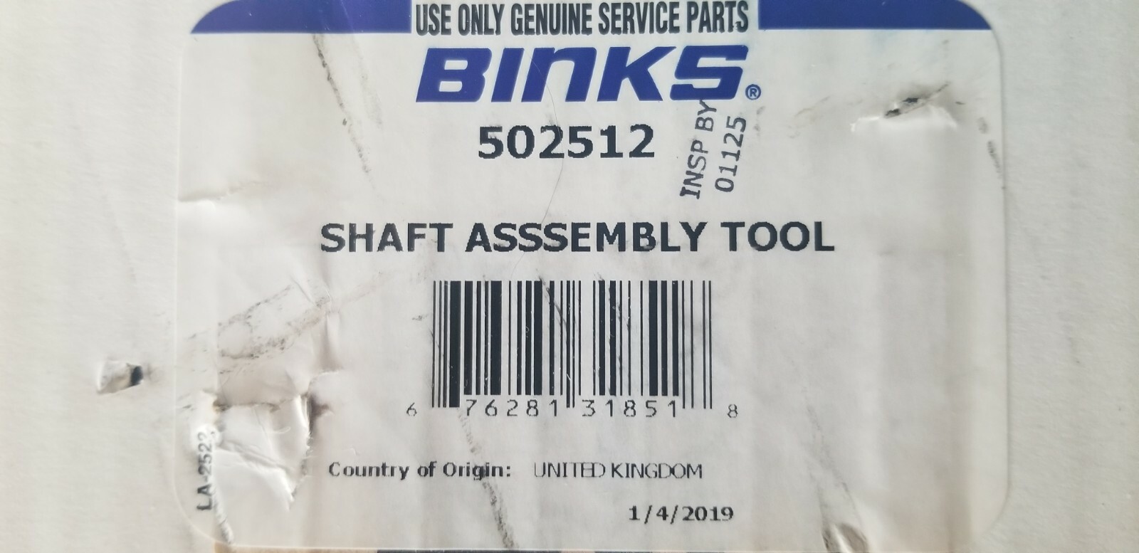 502512 DEVILBISS BINKS RANSBURG ORIGINAL SHAFT ASSEMBLY TOOL | eBay