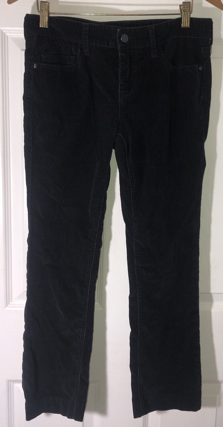 Pilcro and The Letterpress Anthropologie Black Corduroy Stet Pants Sz ...