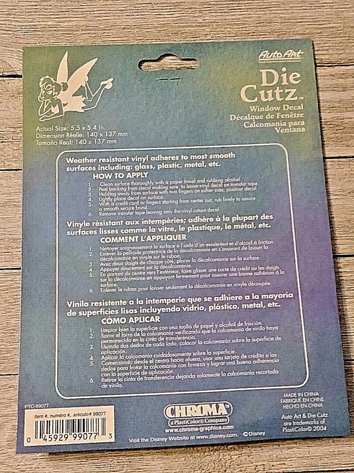 Die Cutz Tinker Bell Disney Fairies Window Decal Truck Car | eBay