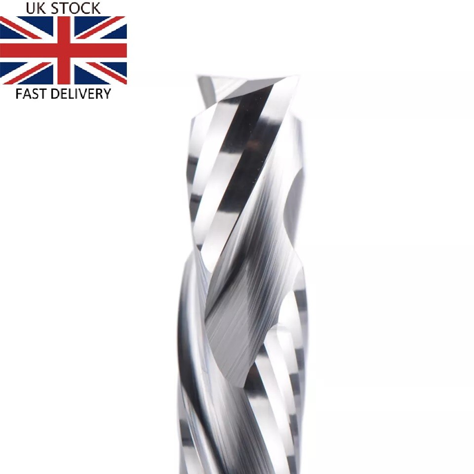 Solid Carbide Compression up-down CNC Router Spiral Cutter Bit Endmill ...