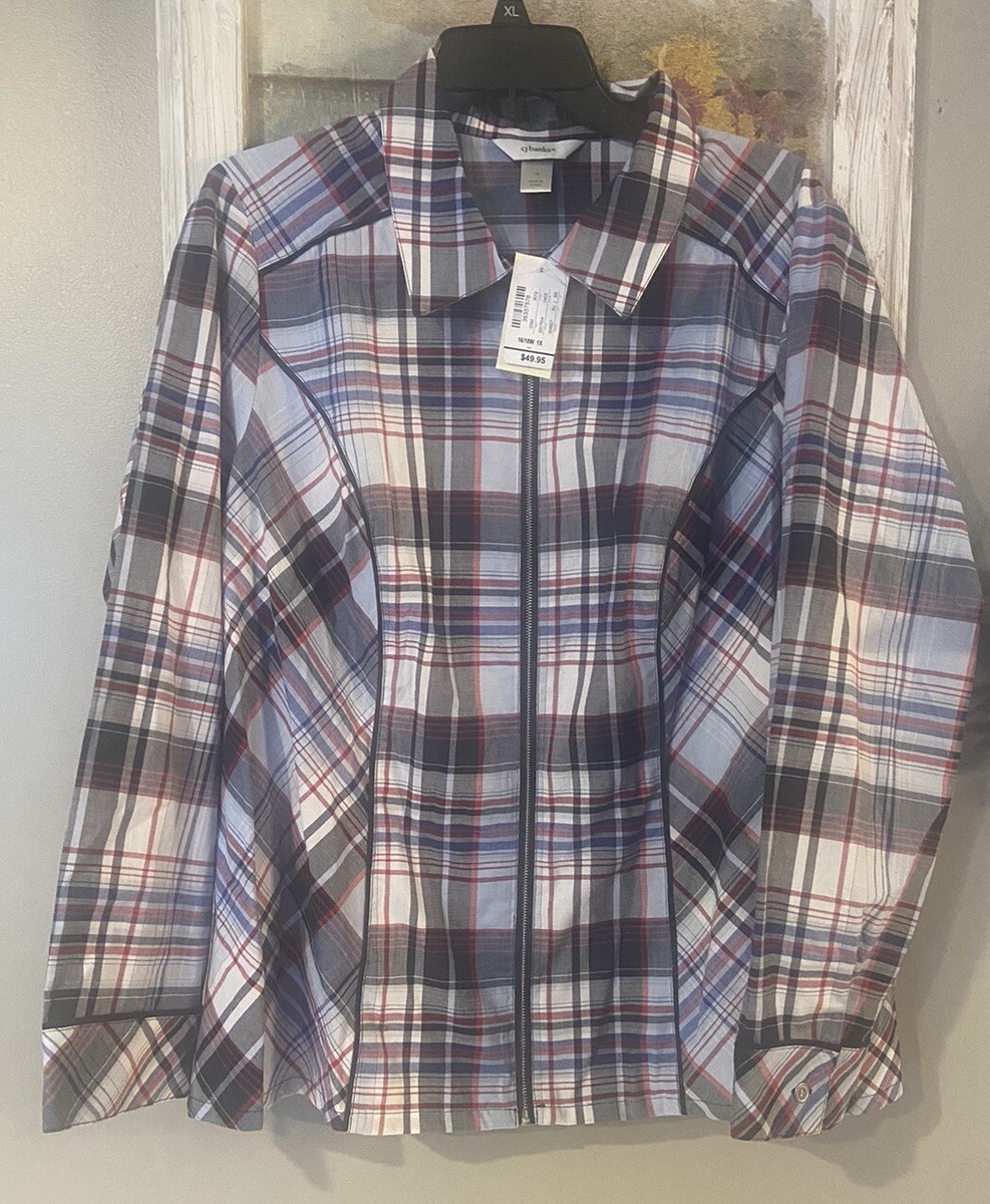 Jacket Red White And Blue Plaid Shirt Men's Red Plaid Workshirt Flannel ...