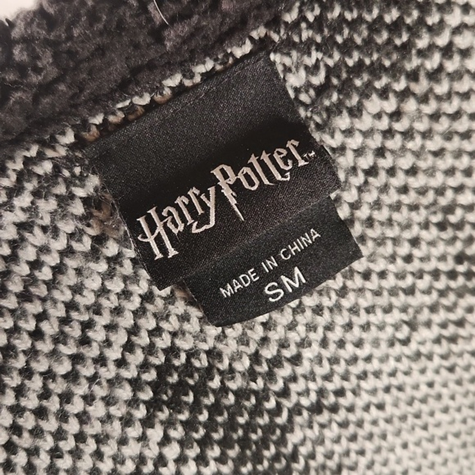 Harry Potter House Symbols Fair Isle Sherpa Open Card… - Gem